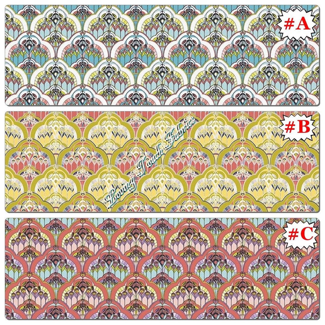 Riley Blake Sue Daley "sundance" Balinese / Bohemian Clam Shell Fabric ...