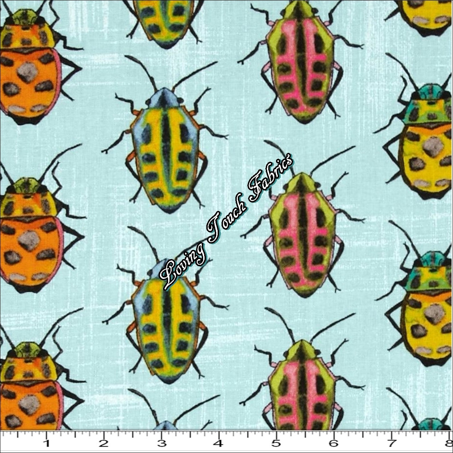 Michael Miller flutter Bugs CJ445-SKYX-D Insect - Etsy
