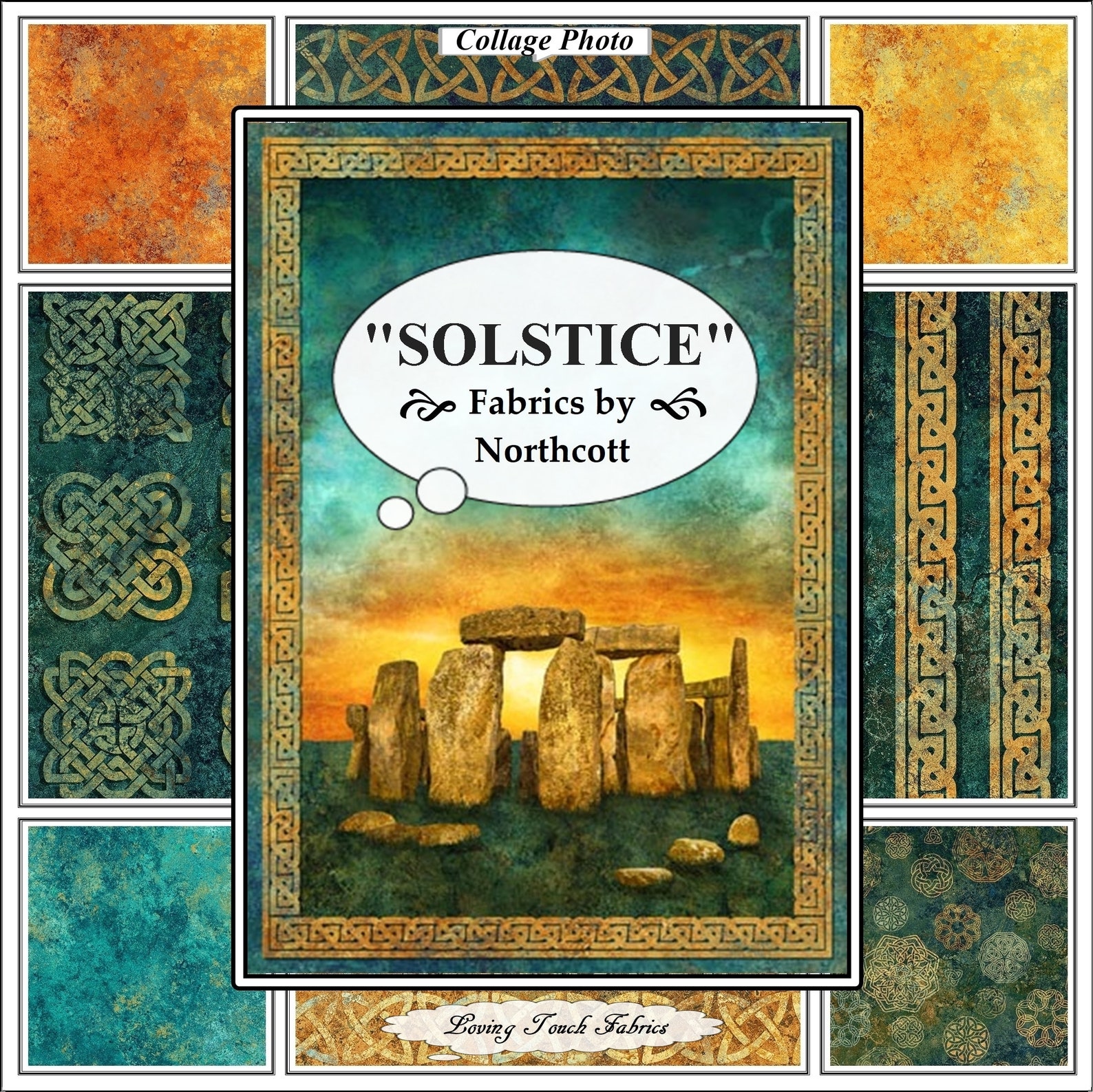 SOLSTICE Northcott Stonehenge 10th Anniversary Celtic Knot Medallions ...