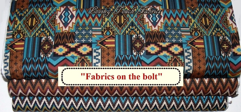 Fabri-quilt mesa Verde 112-27712 Brown Chevron - Etsy