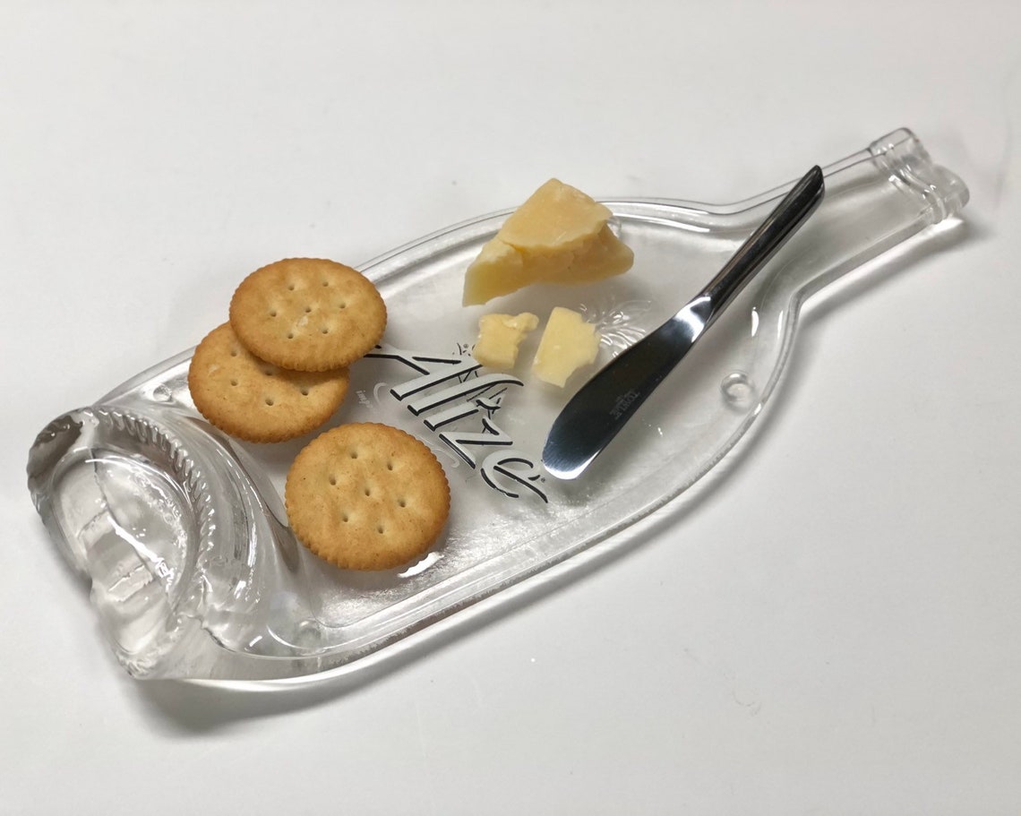 Alize Flattened Bottle Cheese Tray Recycled Glass Spoon Rest - Etsy Alize Flattened Bottle Cheese Tray Recycled Glass Spoon Rest - Etsy