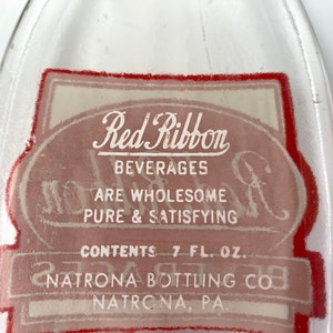 Vintage Soda Bottle, Red Ribbon Beverages Natrona, PA by Mitchell ...