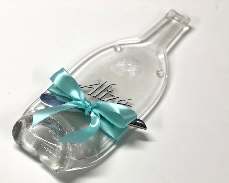 Alize Flattened Bottle Cheese Tray Recycled Glass Spoon Rest - Etsy Alize Flattened Bottle Cheese Tray Recycled Glass Spoon Rest - Etsy