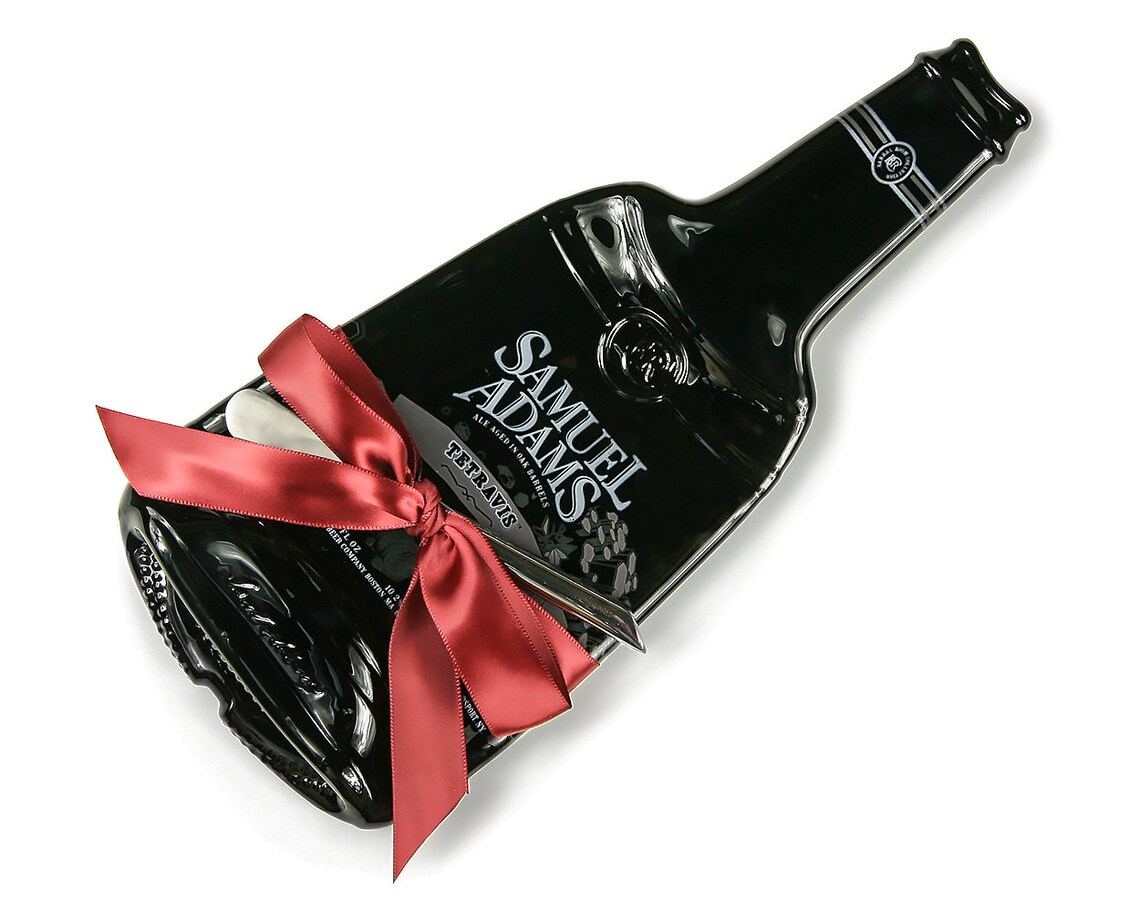 Sam Adams Tetravis Beer Melted Bottle Cheese Tray, Father's Day Beer ...