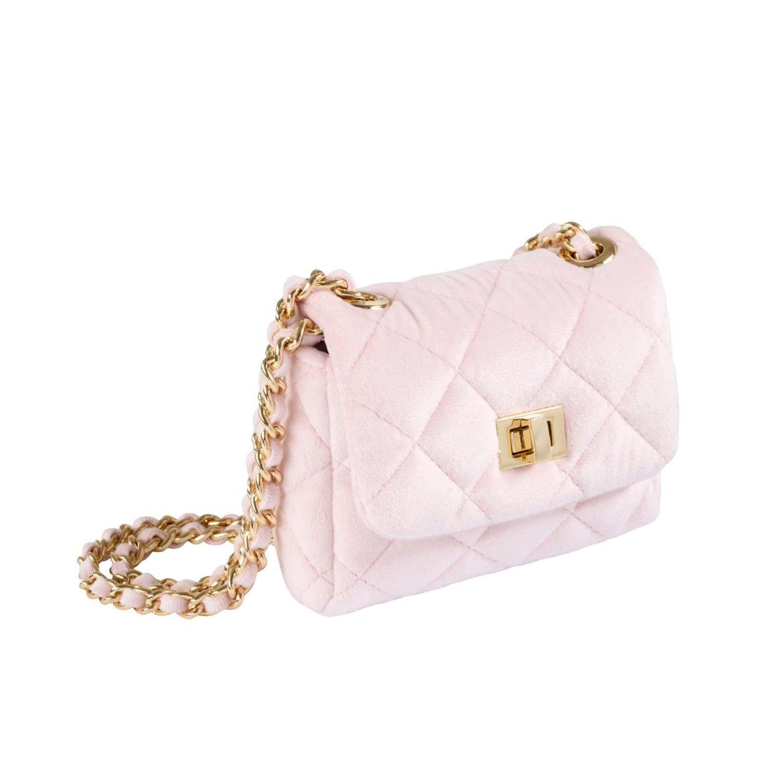 Small Velvet Quilted Cross Body Bag, Quilted Hand Bag, Kids Girls ...