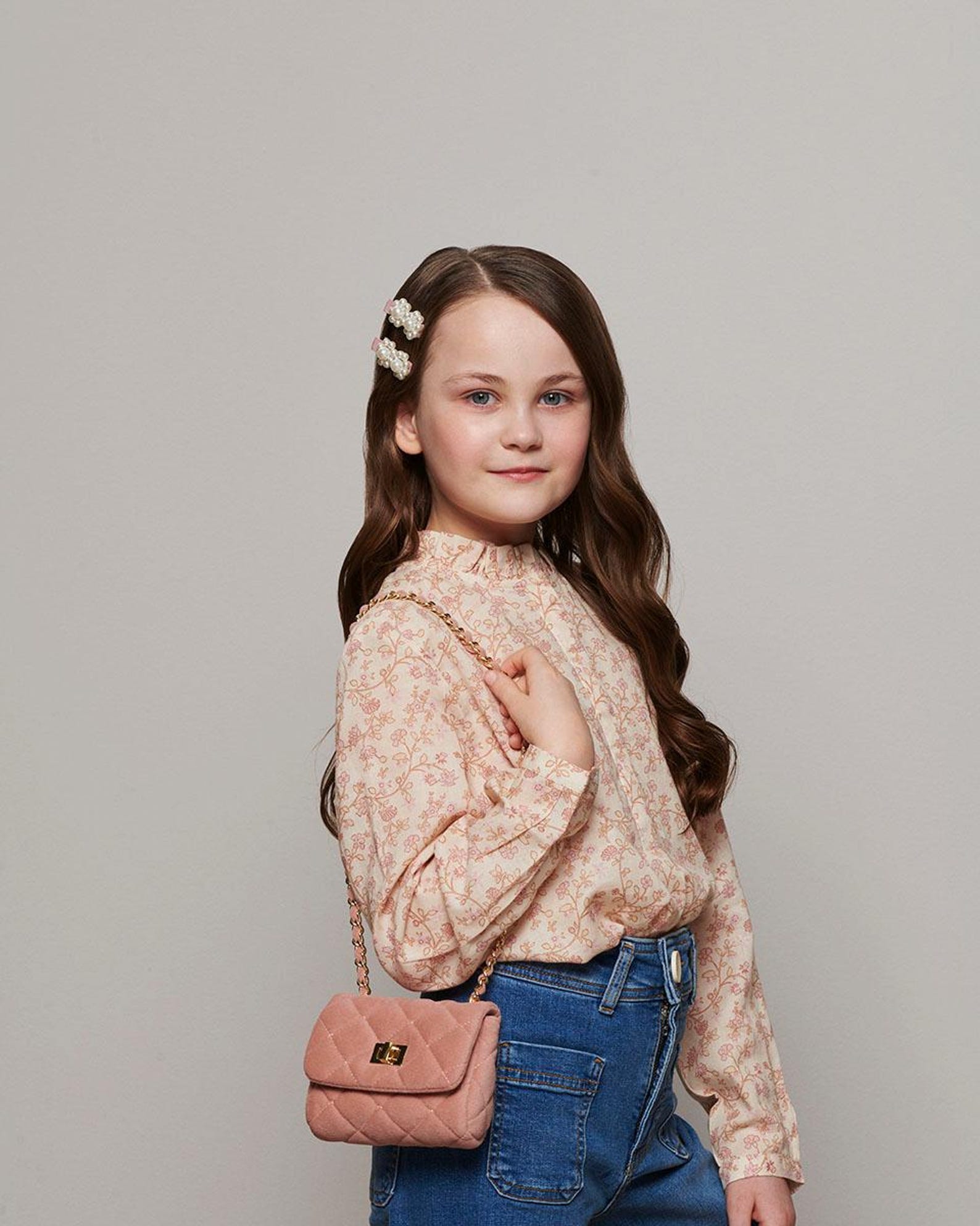 Small Velvet Quilted Cross Body Bag, Quilted Hand Bag, Kids Girls ...