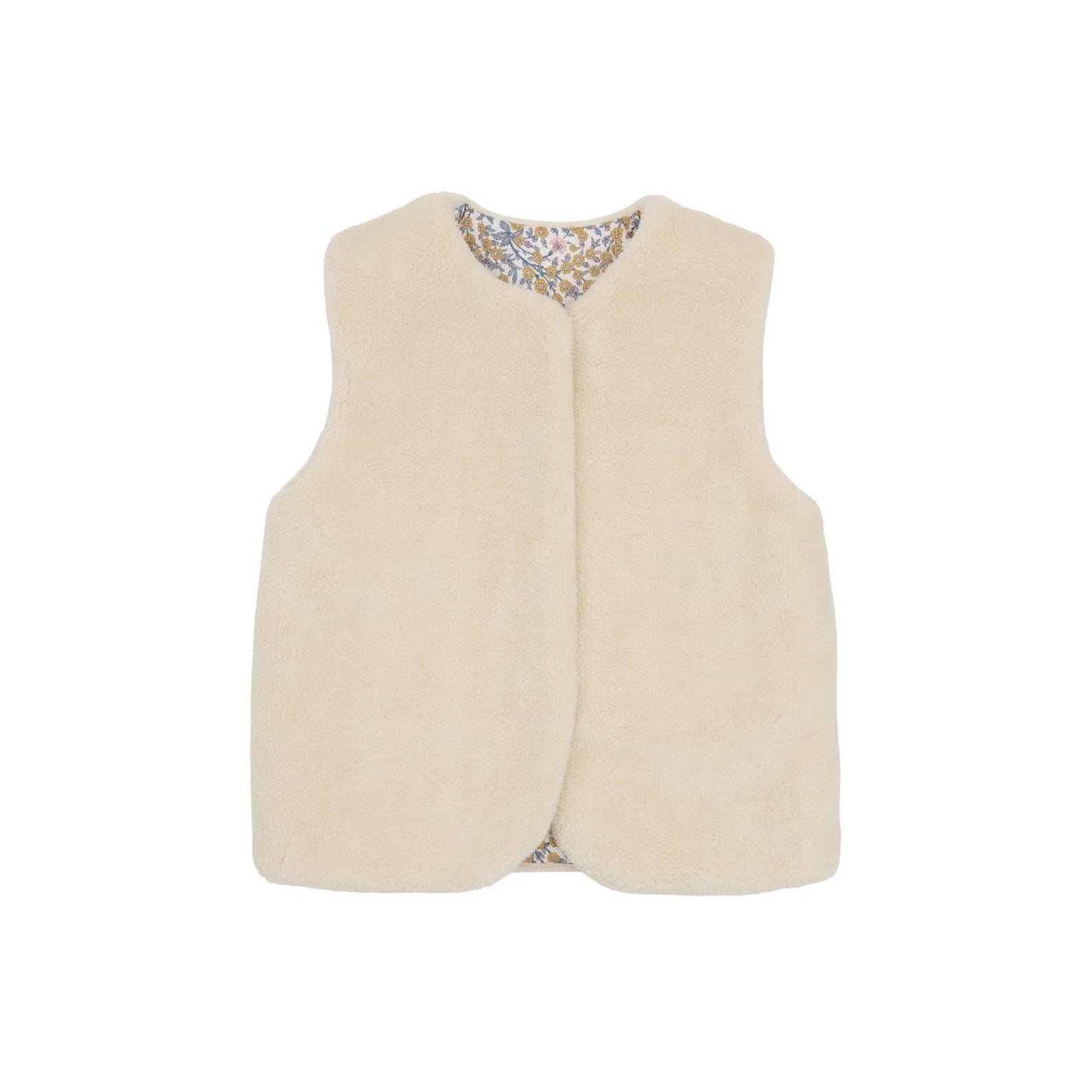 Girls Vest, Liberty of London Teddy Vest, Reversible Teddy Vest With ...