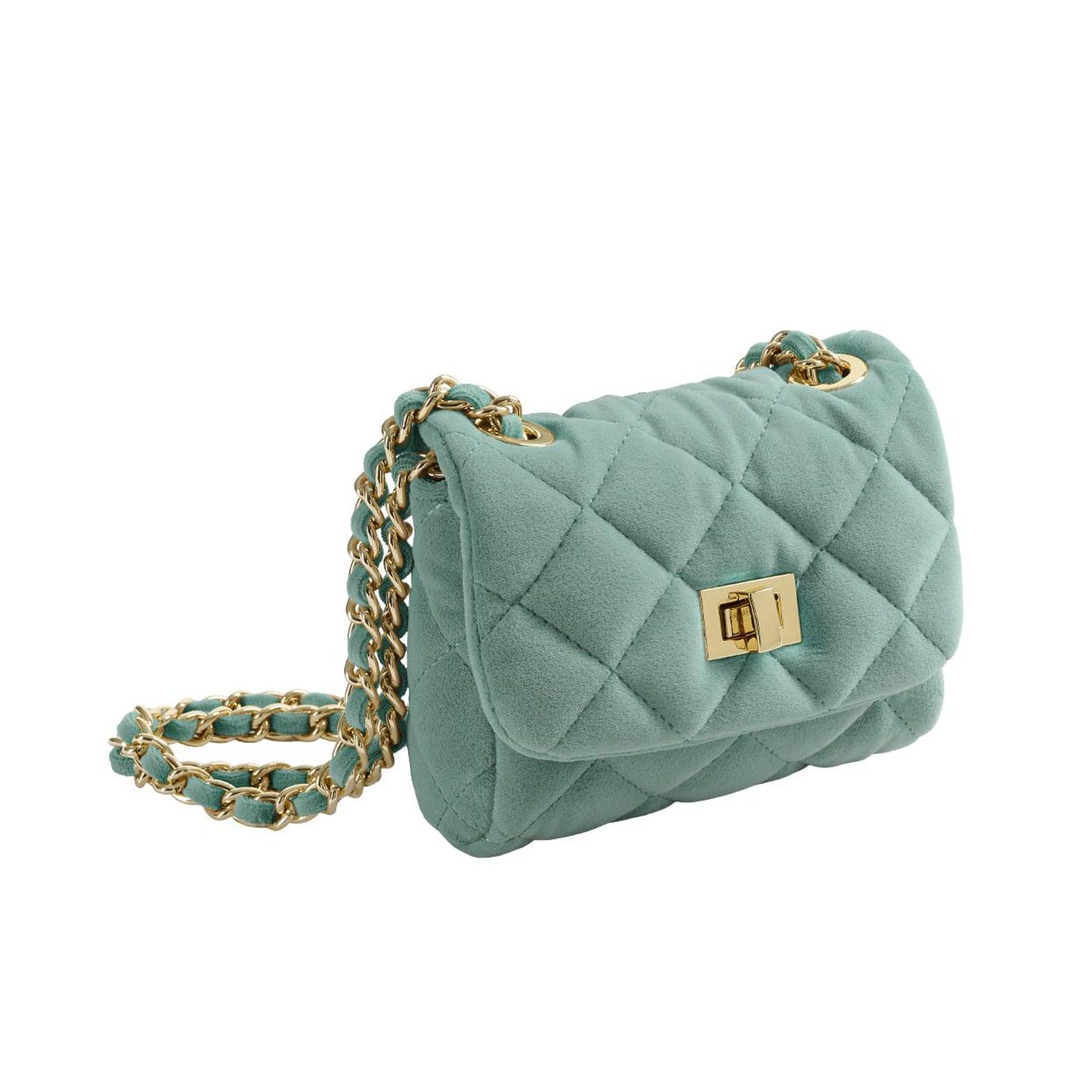 Small Velvet Quilted Cross Body Bag, Quilted Hand Bag, Kids Girls ...