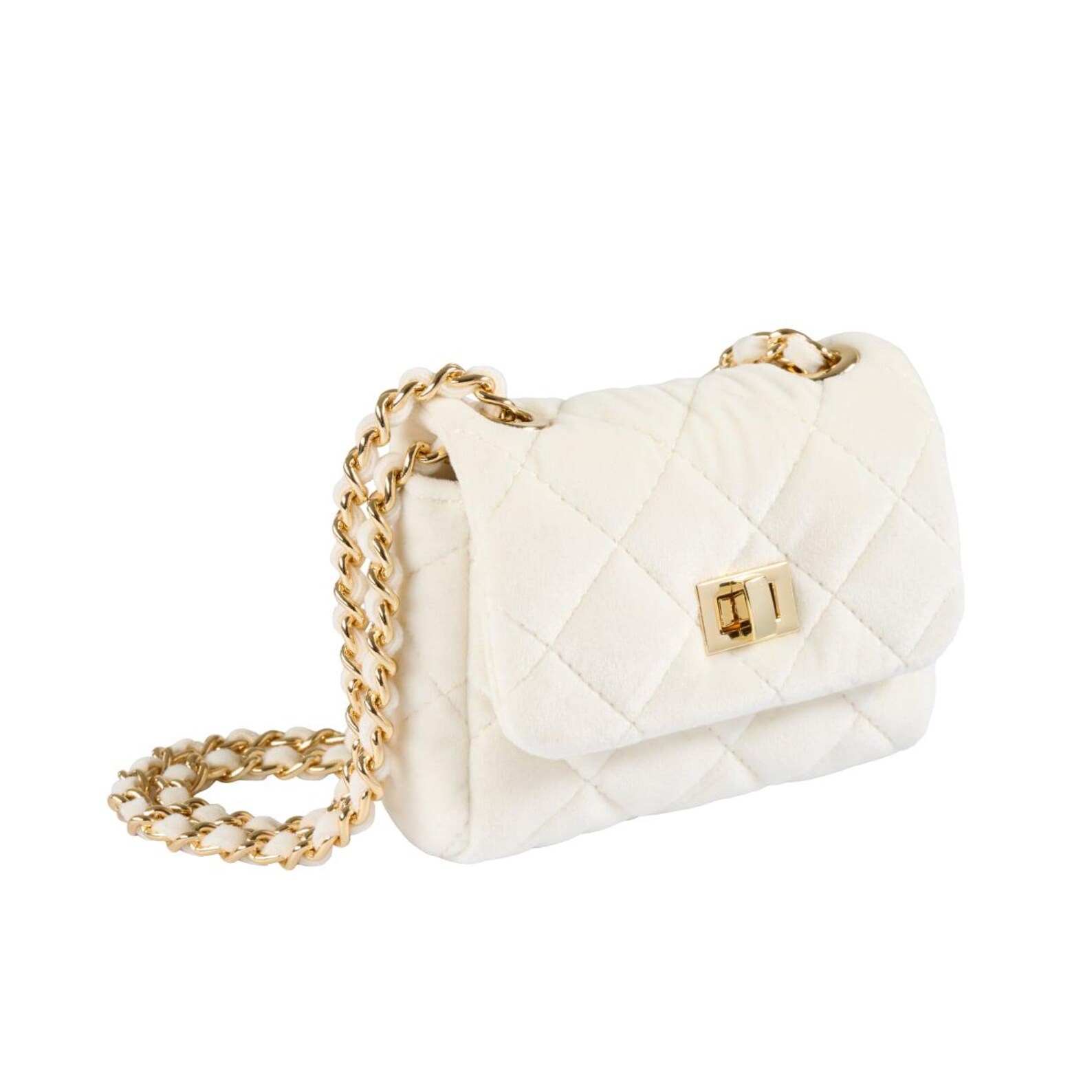 Small Velvet Quilted Cross Body Bag, Quilted Hand Bag, Kids Girls ...
