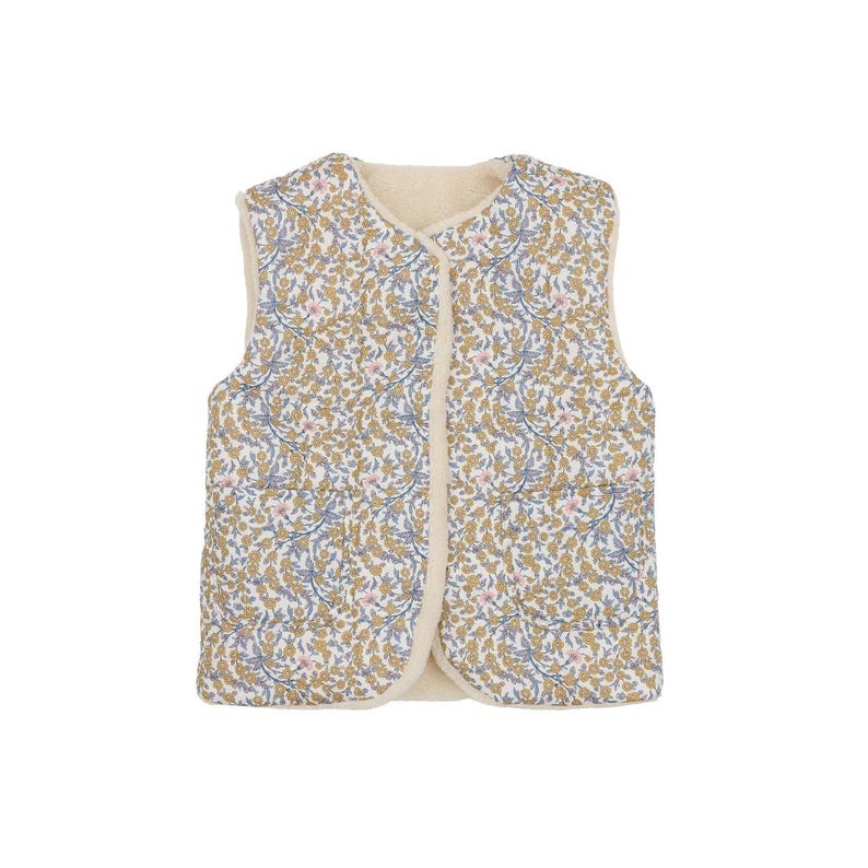 Girls Vest, Liberty of London Teddy Vest, Reversible Teddy Vest With ...