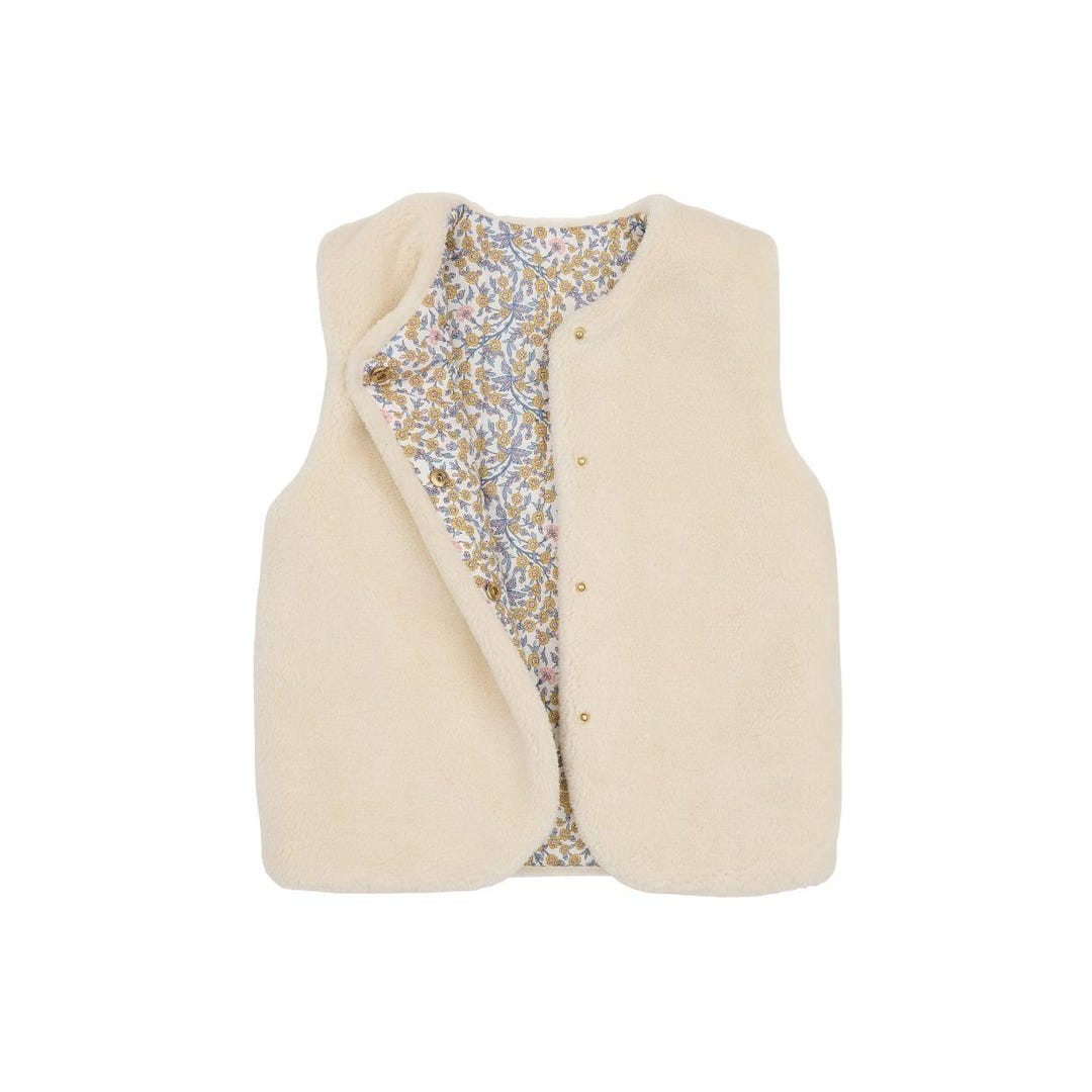 Girls Vest, Liberty of London Teddy Vest, Reversible Teddy Vest With ...