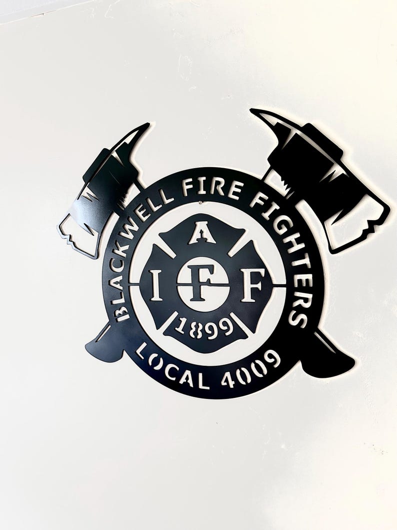 Metal Firefighter Sign, Custom Metal Sign, Firefighter Gift, Fireman ...