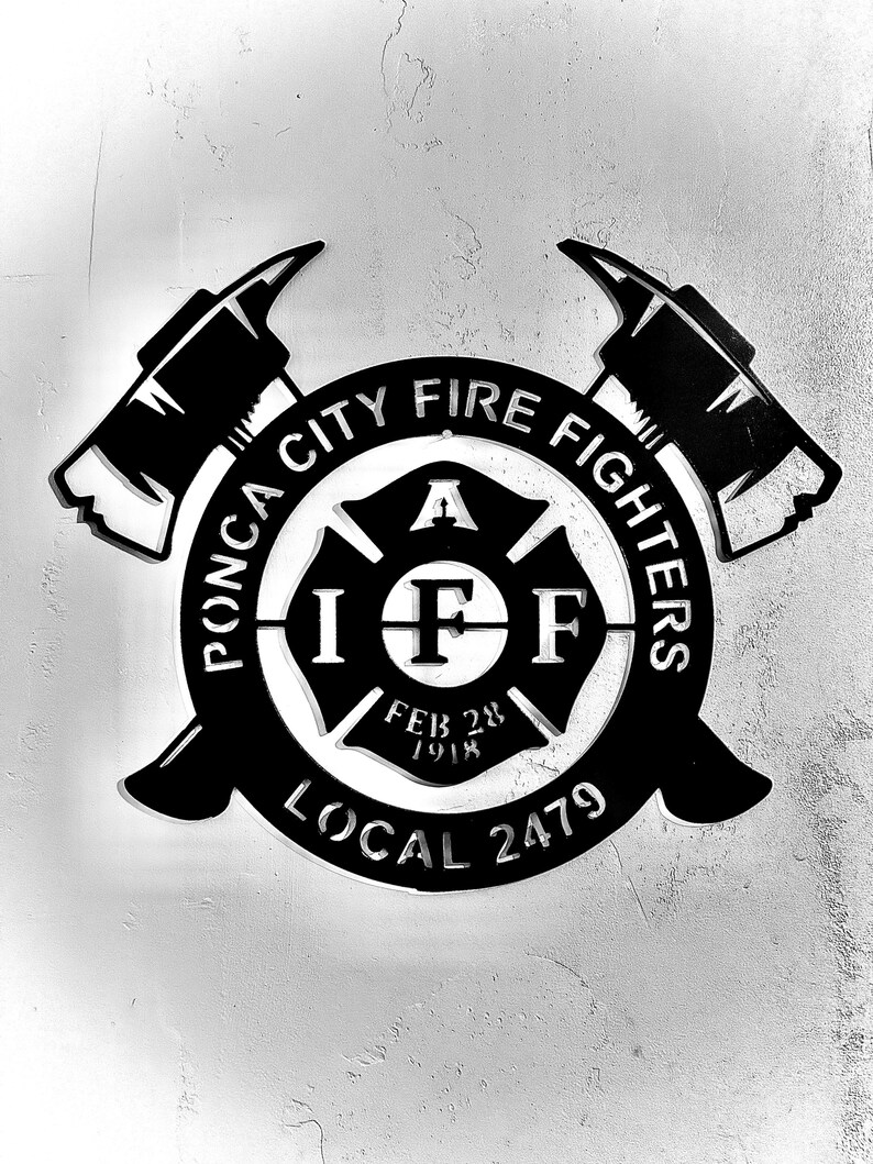 Metal Firefighter Sign, Custom Metal Sign, Firefighter Gift, Fireman ...