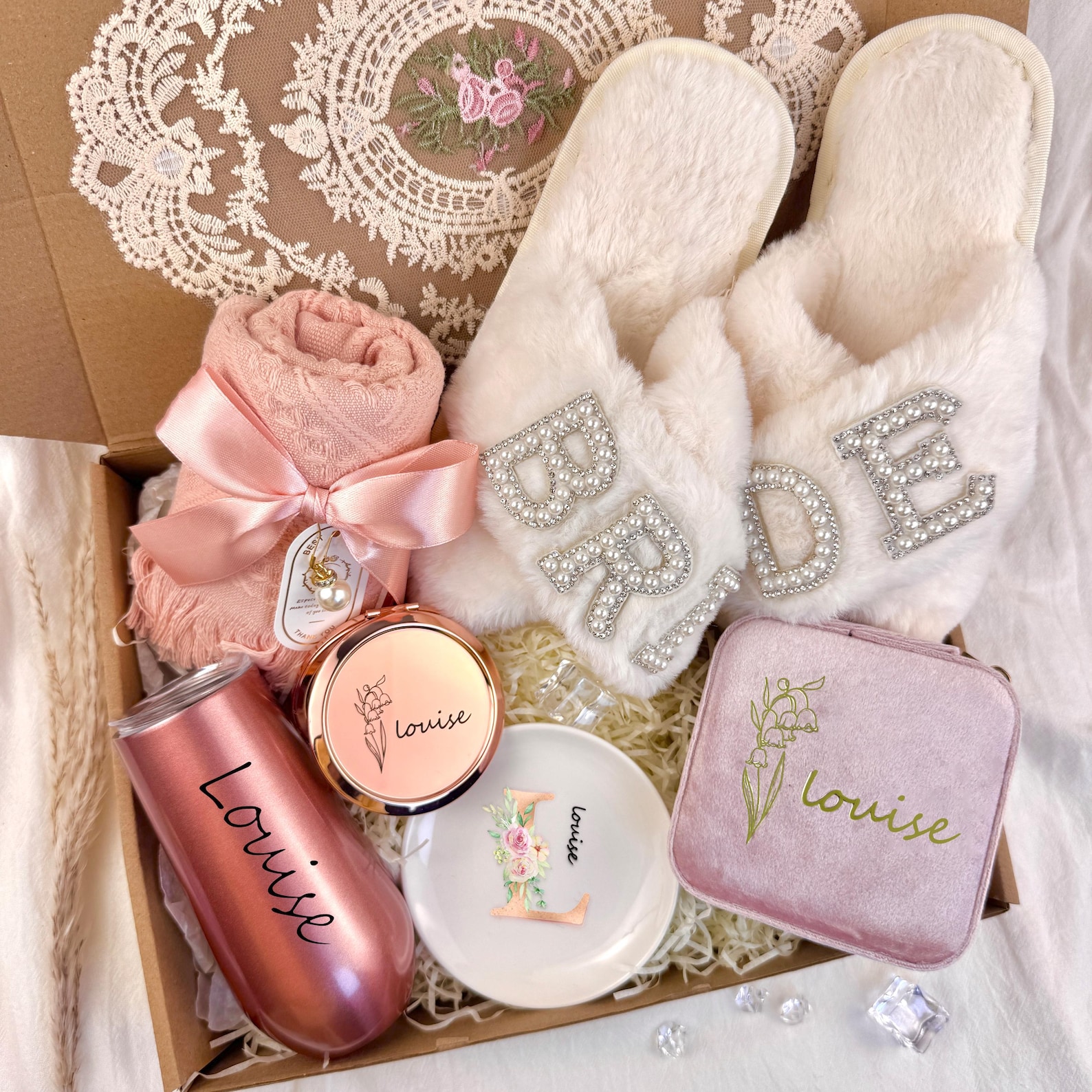 Bride Gift Box, Personalised Proposal Gift Box Wedding Gift, Future Mrs ...