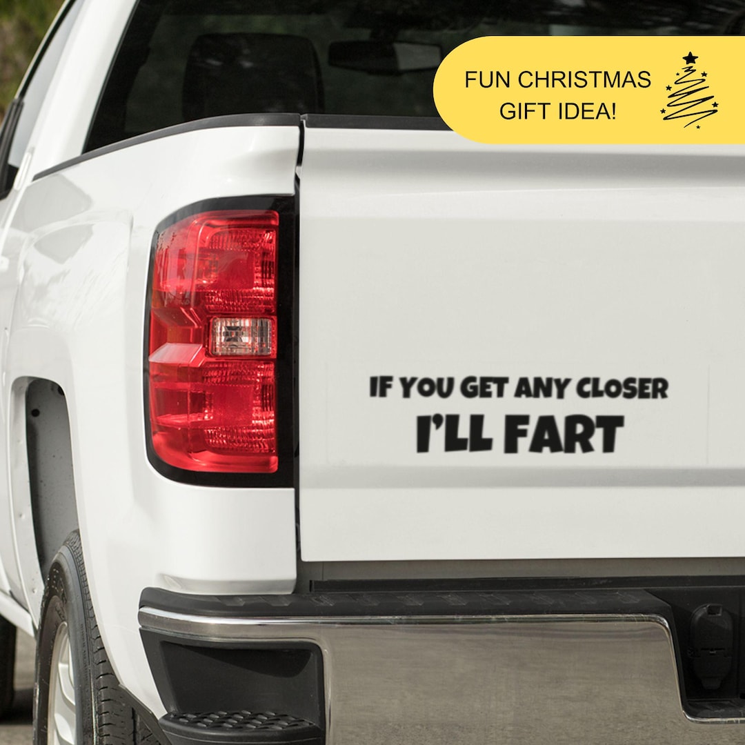 Funny Car Bumper Sticker Vinyl Sticker Humorous Decal Car Accessory Funny Car Vinyl Sticker Gift ...