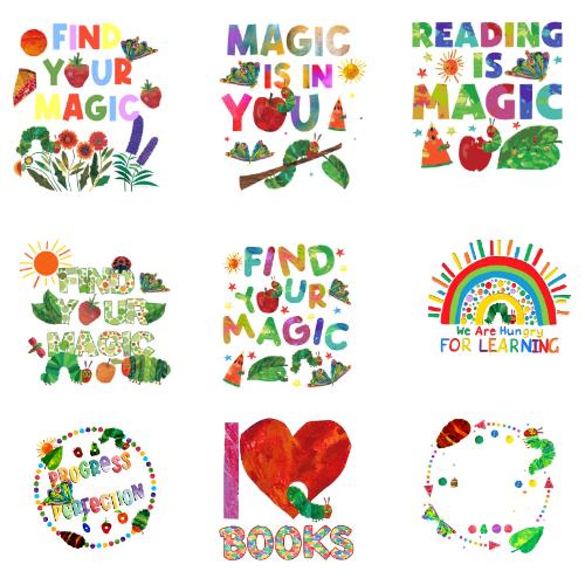 Hungry Caterpillar Bundle Png, Teacher Png, Back to School Png, Book ...