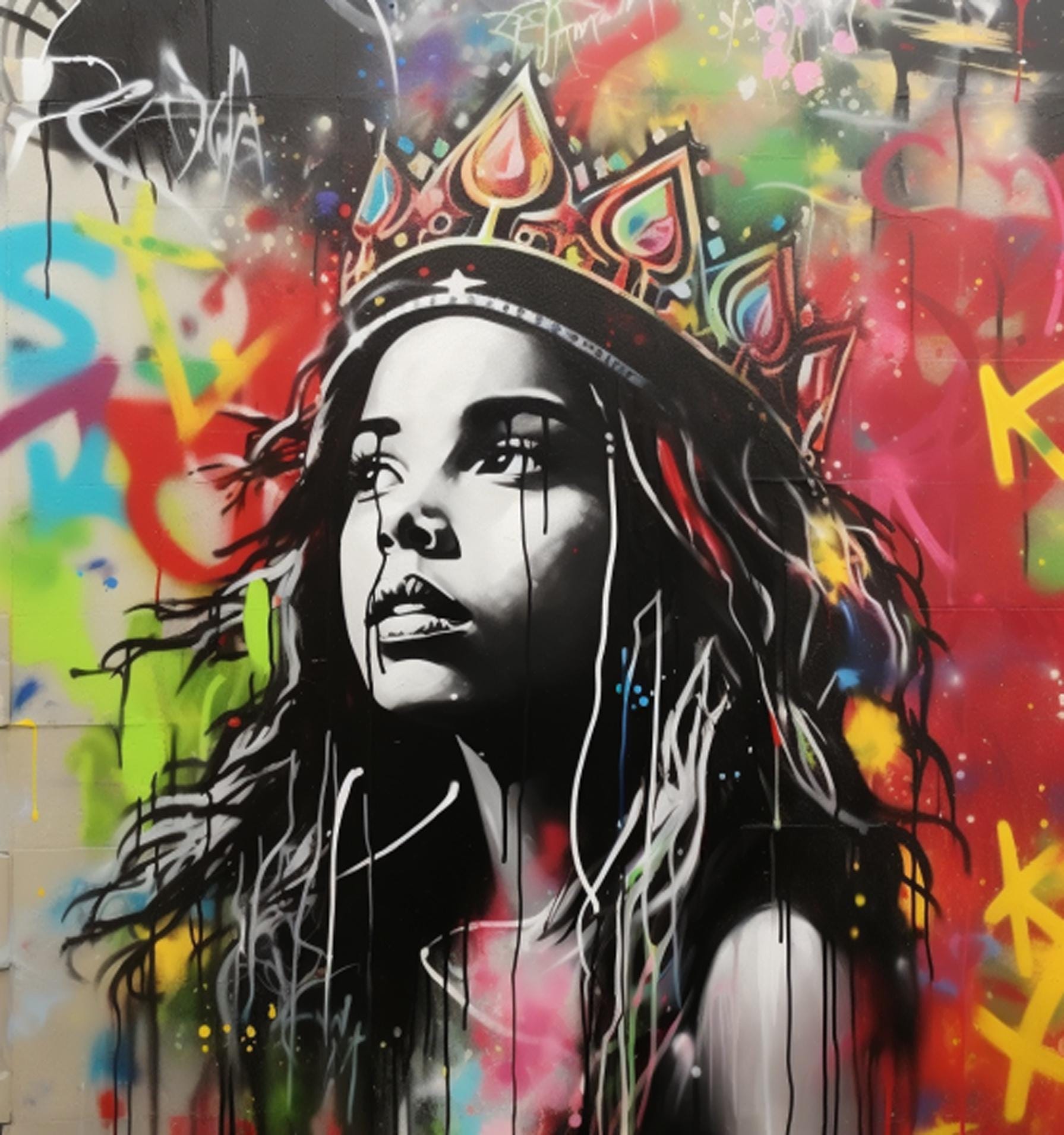 Banksy Inspired Graffiti Girl - Etsy