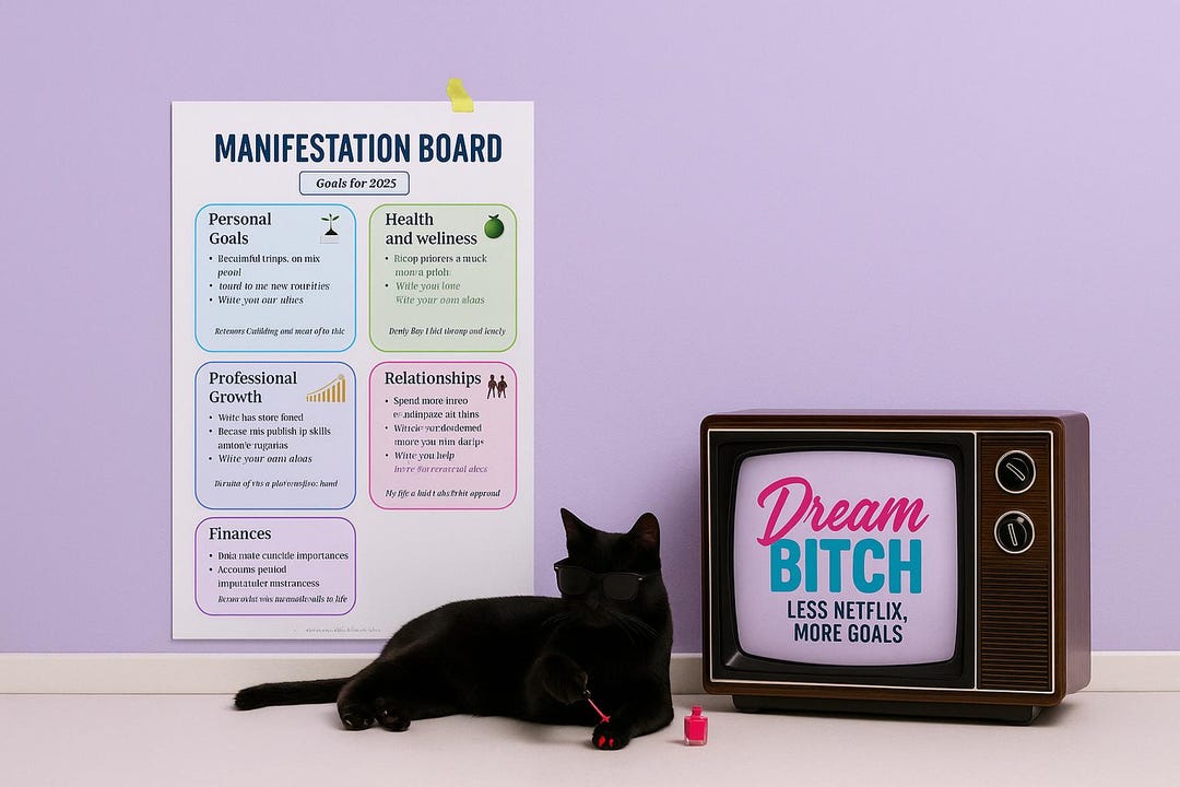 Plantilla Tablero Visión 2025 | Canva Editable Tablero Manifestación ...