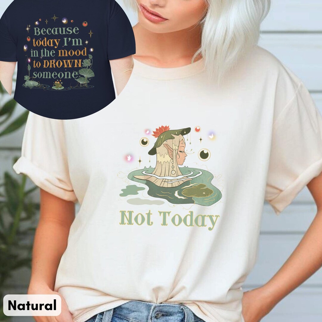 Vintage Fairy Swimmer Shirt Mystical Water Lake Fairycore Tshirt Female ...