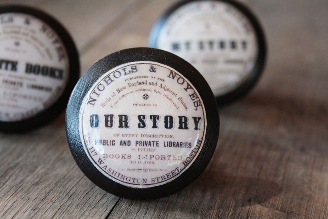 Vintage Knobs the Books Series Newest Design our Story - Etsy