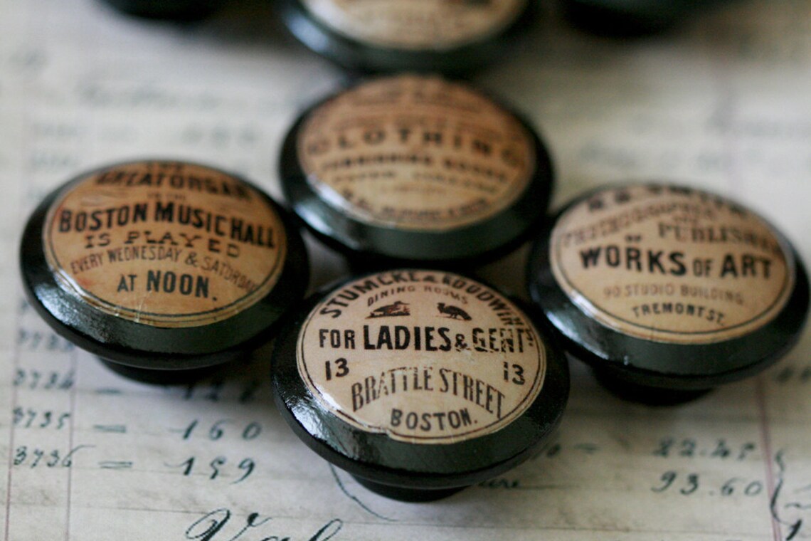 Vintage Knob Clothing 2 Door Pulls - Etsy