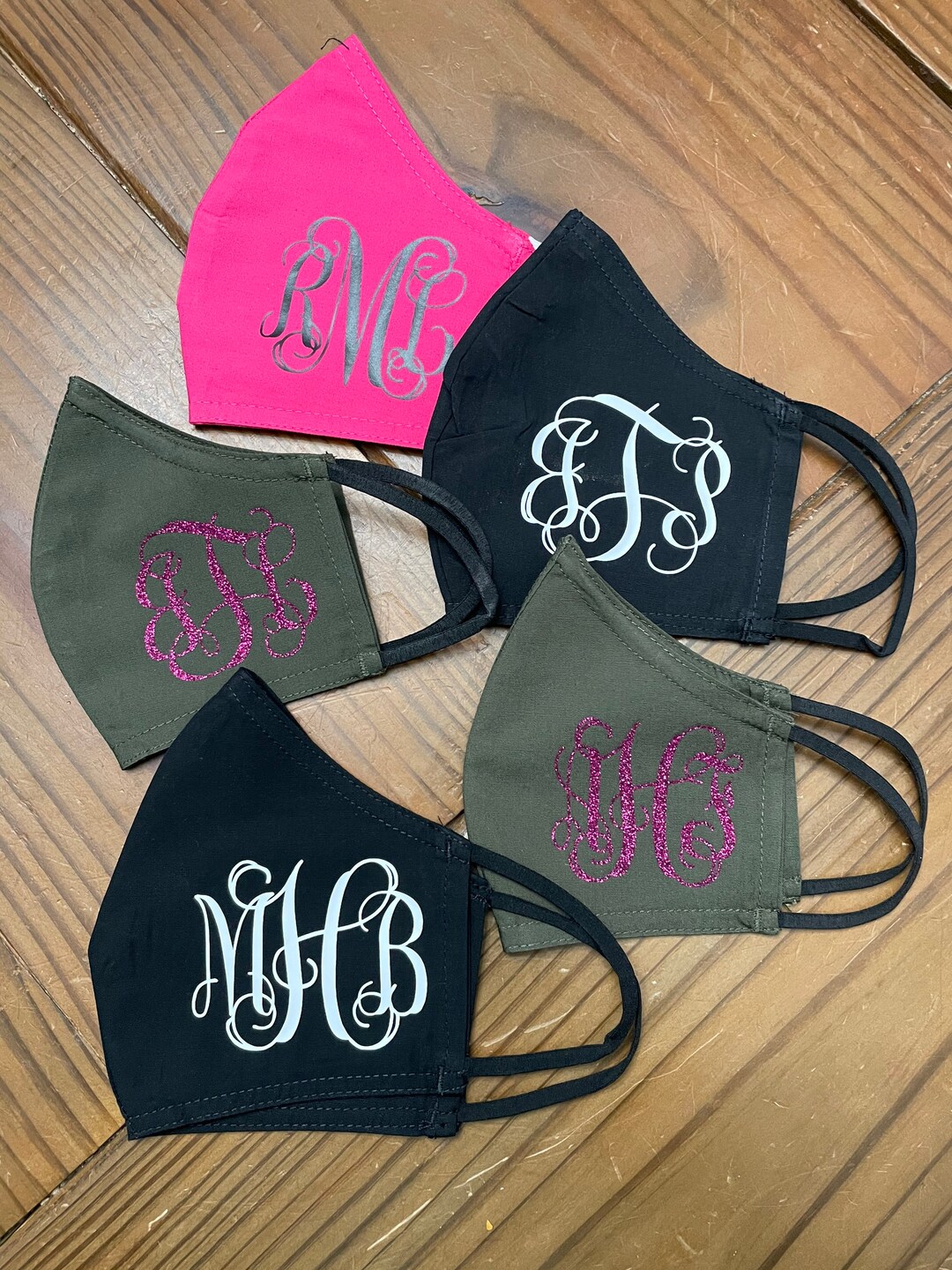 Personalized Monogram Face Mask Cover Kids Size and Adult - Etsy