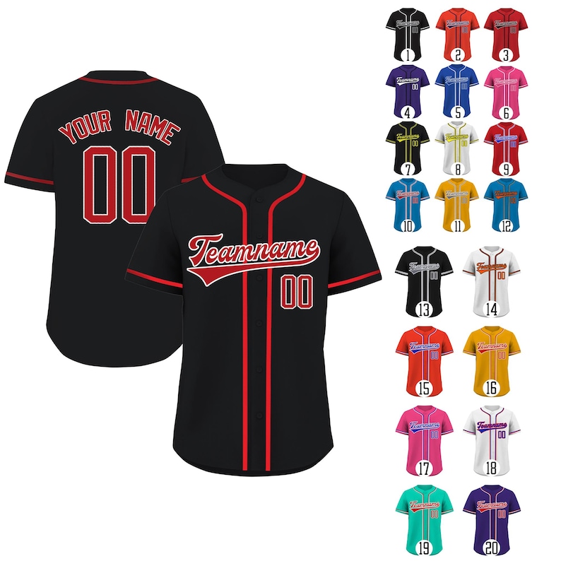 Customized Baseball Jersey ,stitched Personalized Number Name Logo ...