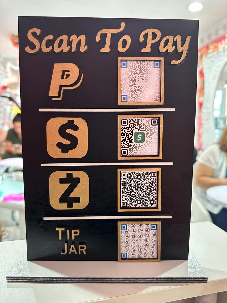 QR Code Payment Sign - Etsy