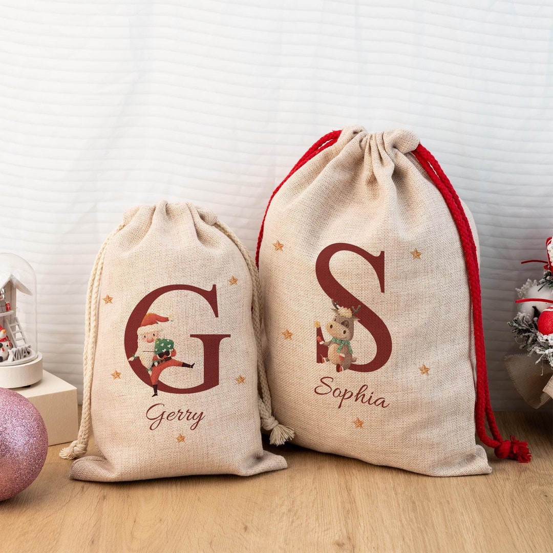 Personalised Santa Sack,christmas Sack,personalised Christmas Toy Sack ...