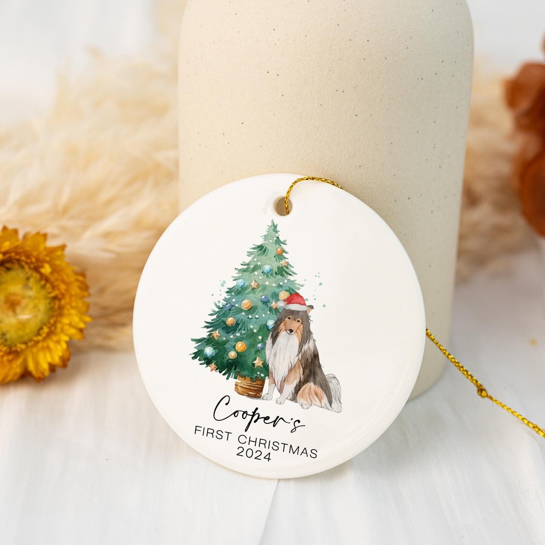 Personalised Dogs First Christmas Bauble,puppy's 1st Xmas Tree ...