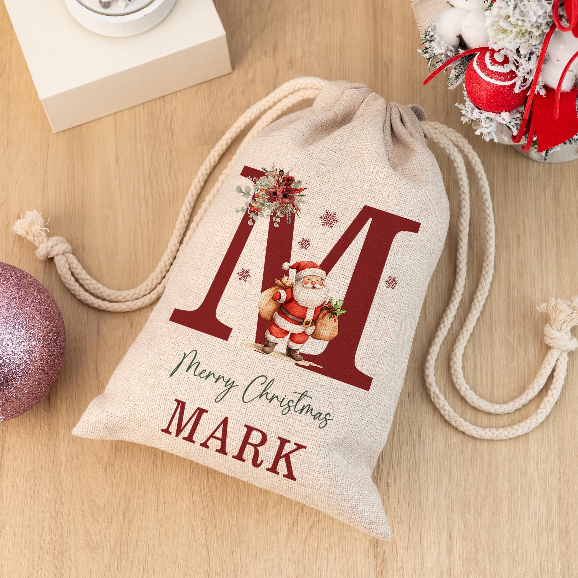 Personalised Santa Sack,christmas Present Sack,first Christmas Santa ...