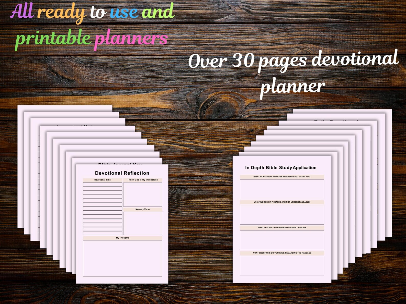 Devotional Planner Printable | Daily Faith Journal | Christian Prayer ...