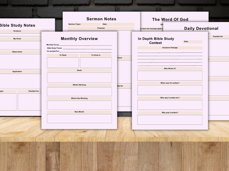 Devotional Planner Printable | Daily Faith Journal | Christian Prayer ...