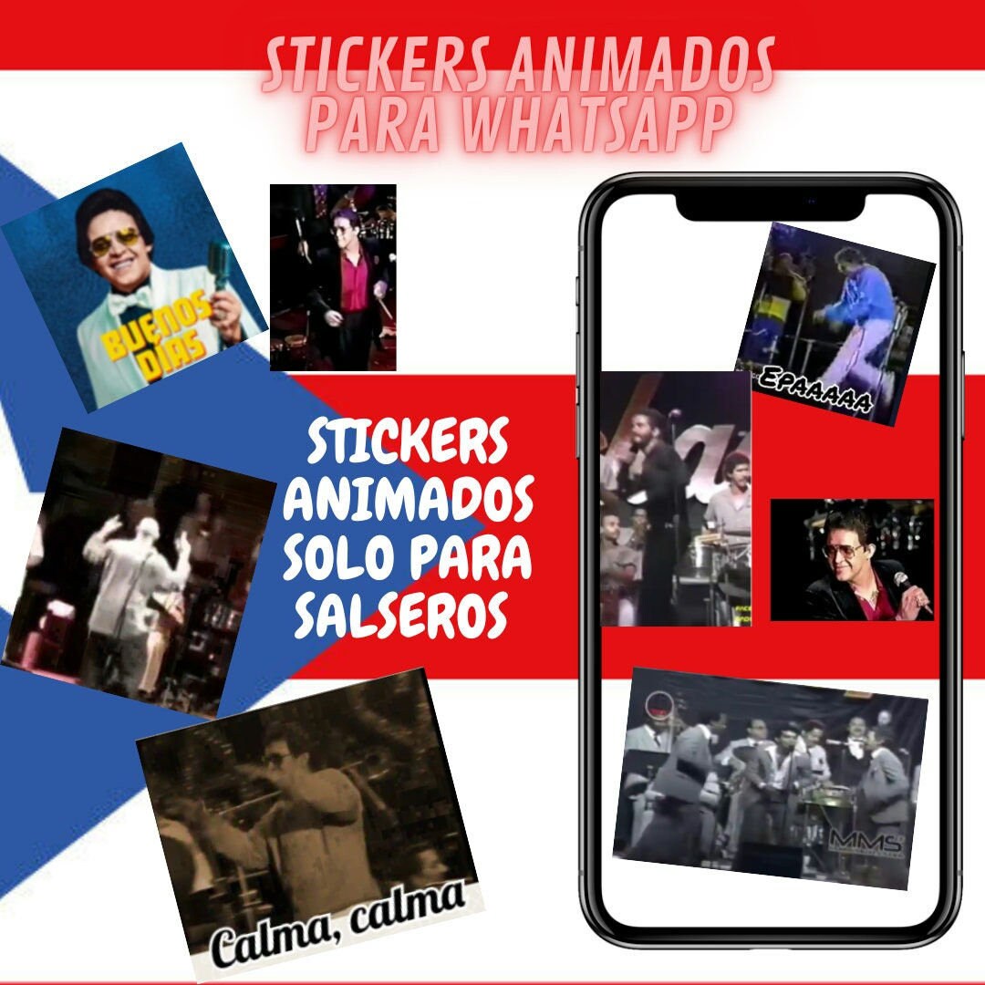 Get Your Pack of 6 Animated Stickers for Whatsapp - Etsy
