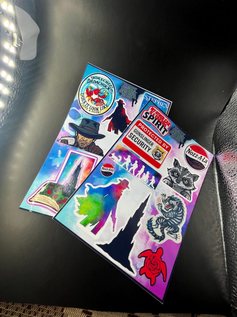 Gunslinger Vinyl Stickers Seets - Etsy