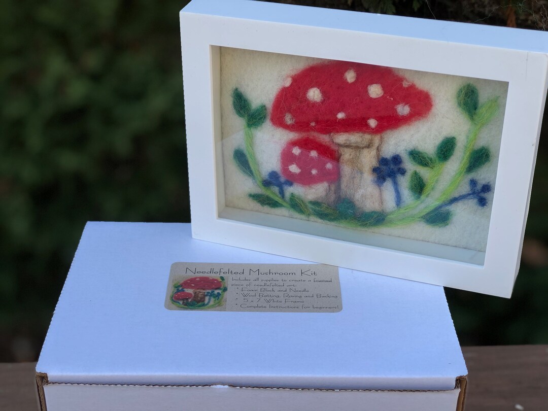 Mushroom Needle Felting Kit - Etsy