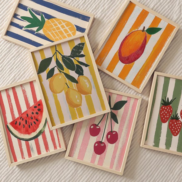 Abstract Fruit Art - Etsy