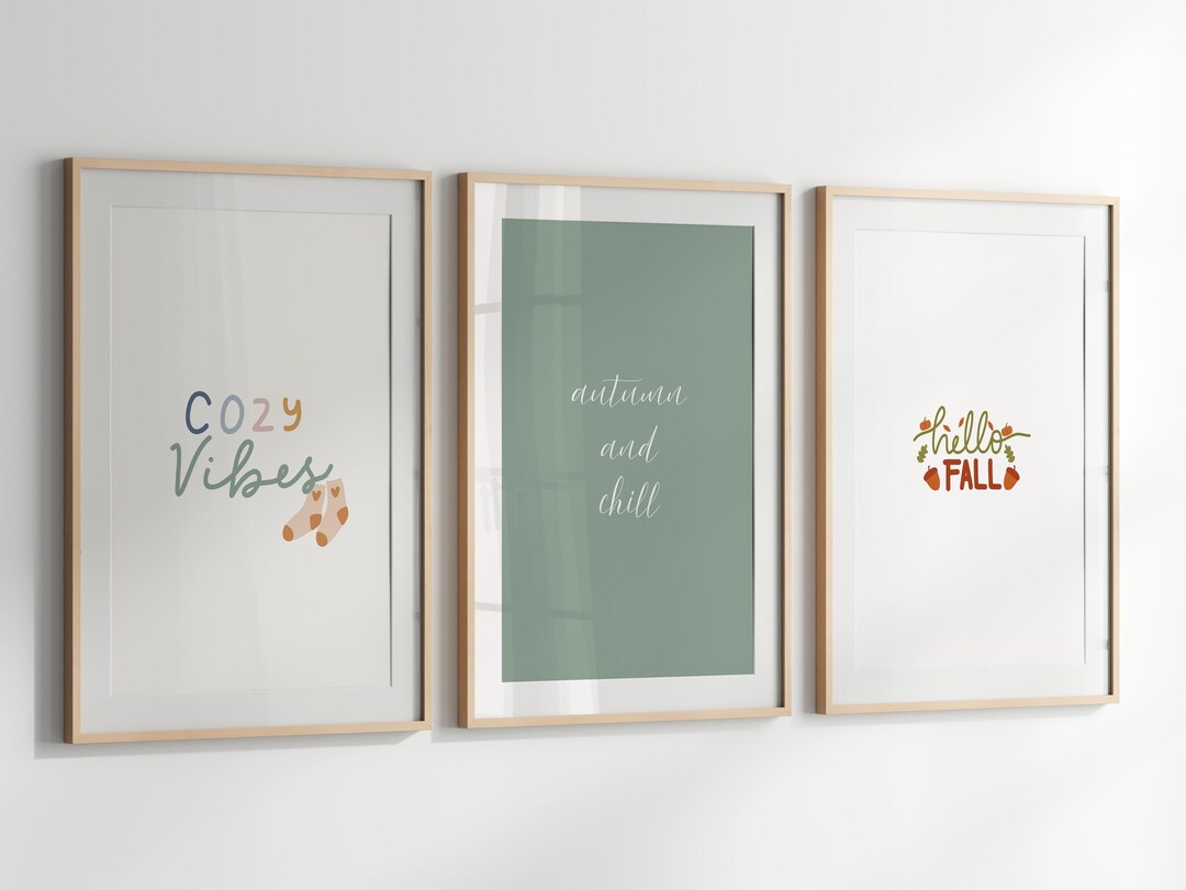 Fall Gallery Wall Set 40+ Prints Poster Pack Autumn Wall Art Fall ...