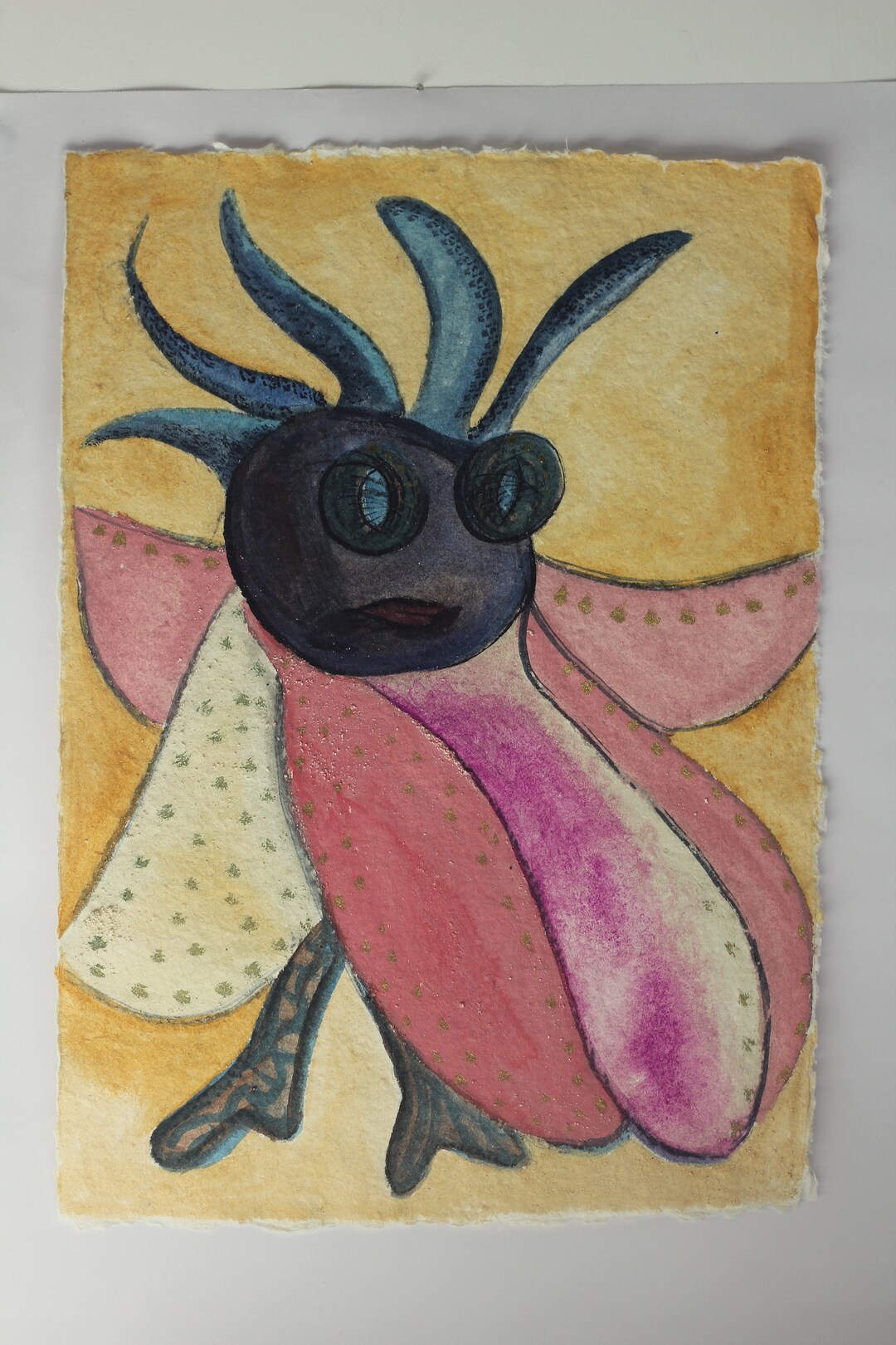 Moth Goddess of Glam and Rock Painting - Etsy