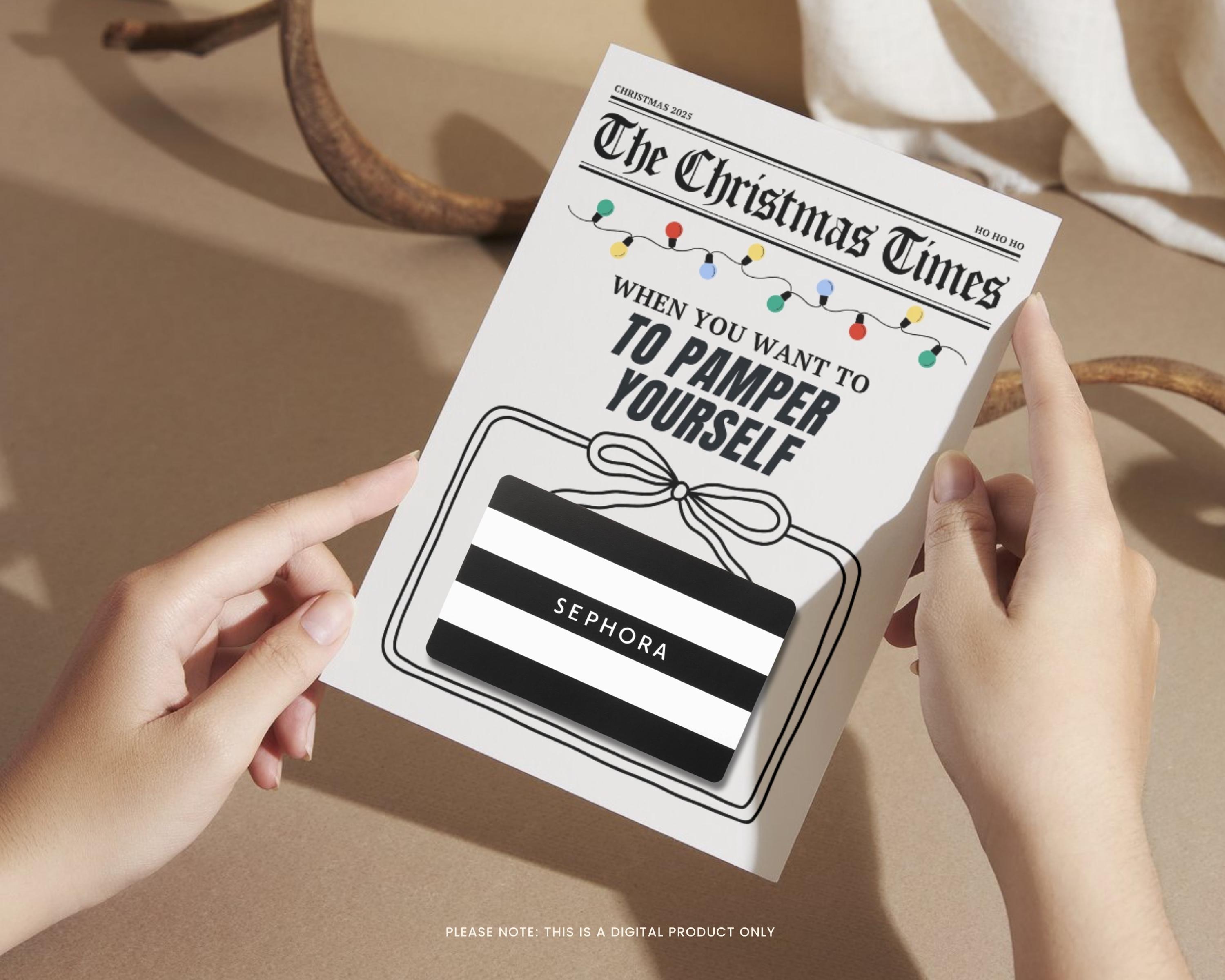 Christmas Gift Card Book Personalized Gifts for Family, Friends and ...