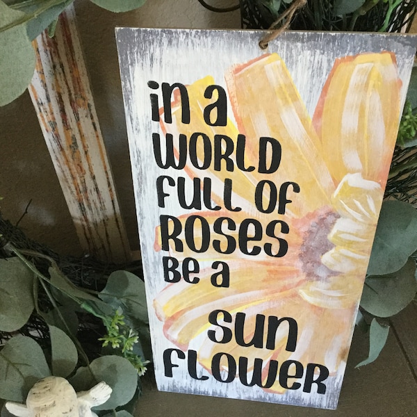 Sunflower Signs - Etsy