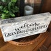 Grandma and Grandpas Welcome Sign, Grandparent Entryway Board, Plaque ...