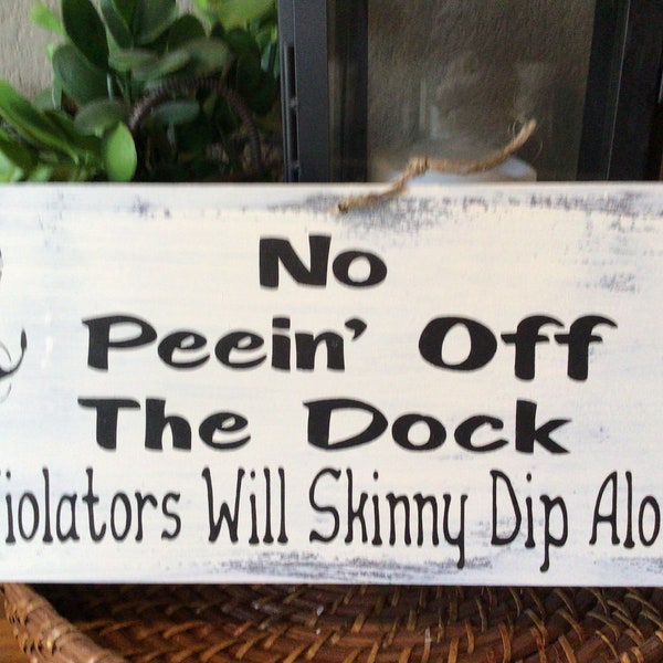 Funny Dock Sign - Etsy