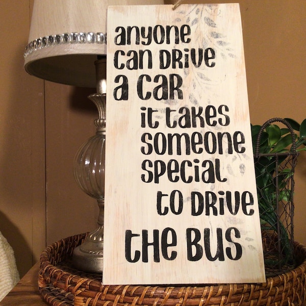 Bus Driver Sign - Etsy