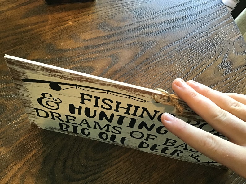 Fishing Decor Sign-fishing Hunting Rustic Fishing Sign - Etsy