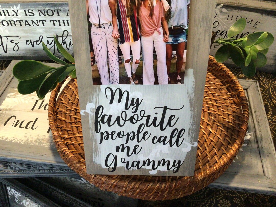 Grammy Picture Frame Hand Painted Grammy Photo Sign Gift for Grammy - Etsy