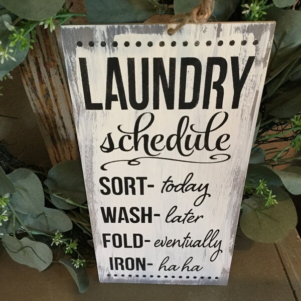 Laundry Sign - Etsy