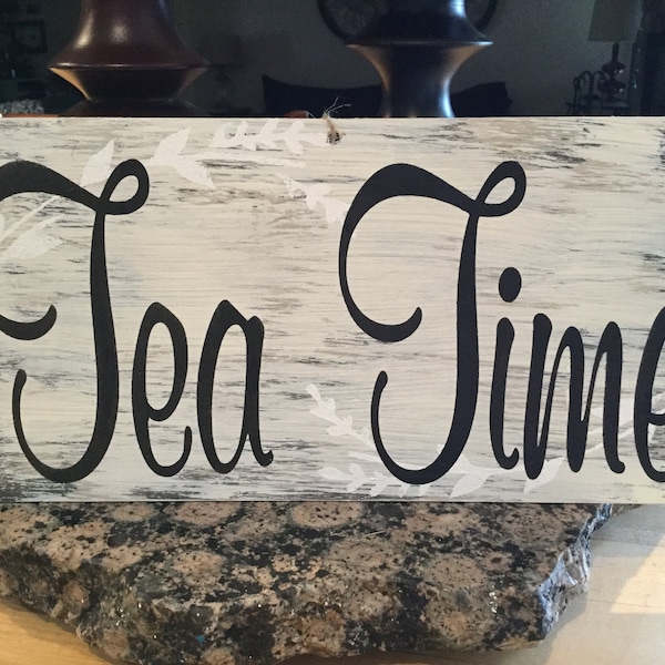 Tea Time Sign - Etsy