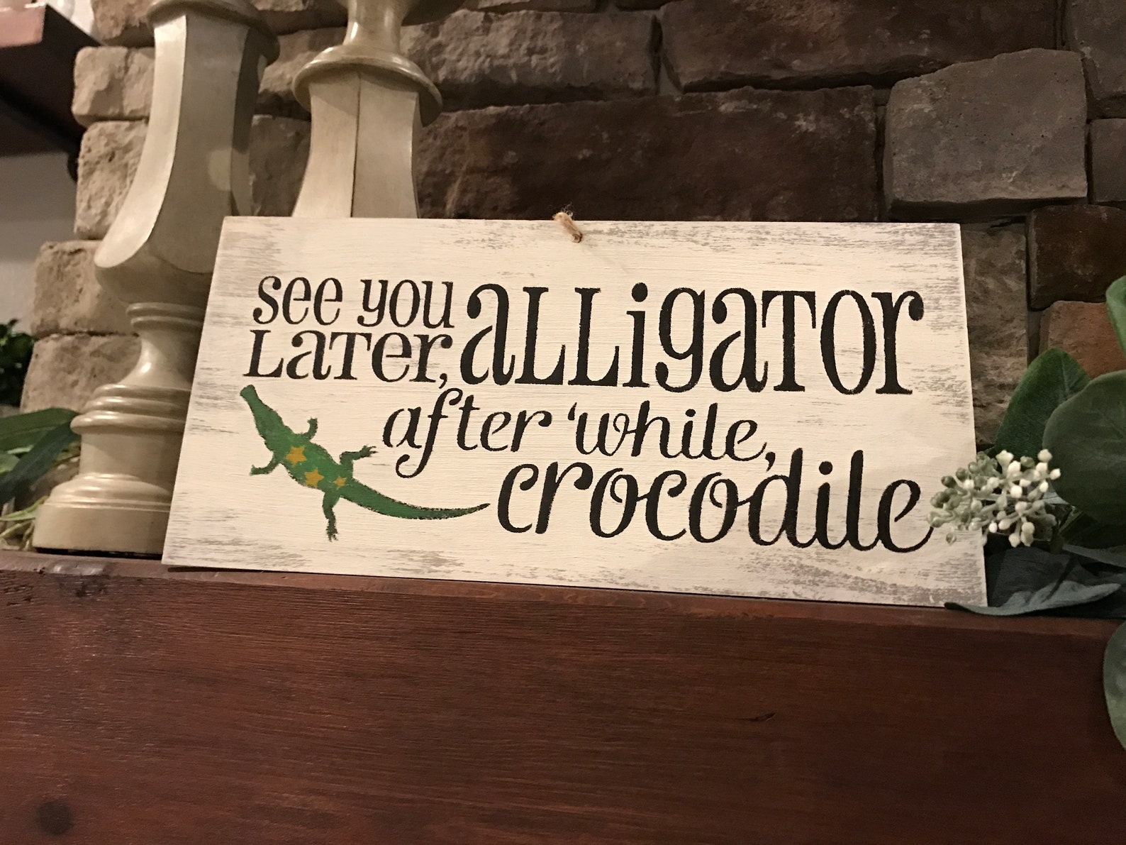 See Ya Later Alligator Sign Alligator Gift for the Play Room - Etsy