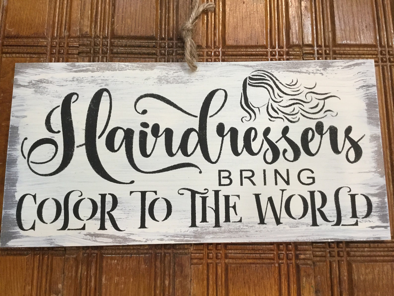 Hairdresser Wood Sign Sign for a Hairdresser Hair Salon - Etsy